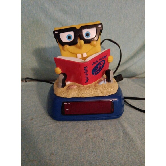 Other | Spongebob Squarepants Jelly Fishing Alarm Clock Works | Poshmark